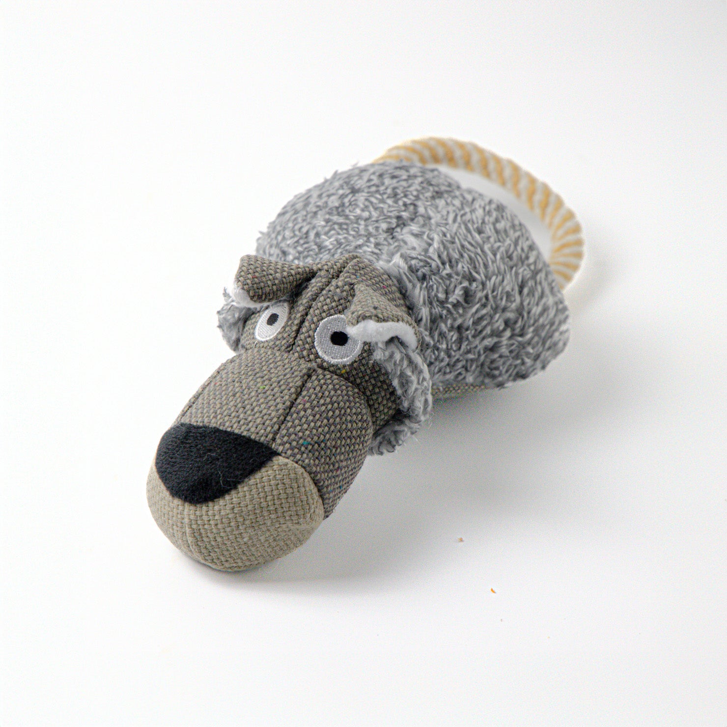 犬用おもちゃ 棉麻と綿ローブの狼さん ぬいぐるみ | Dr.Pettle – Dr.pettle